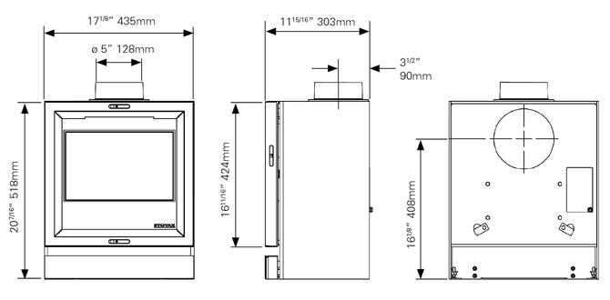 Poêle à bois & multi-combustibles View 5 - Stovax